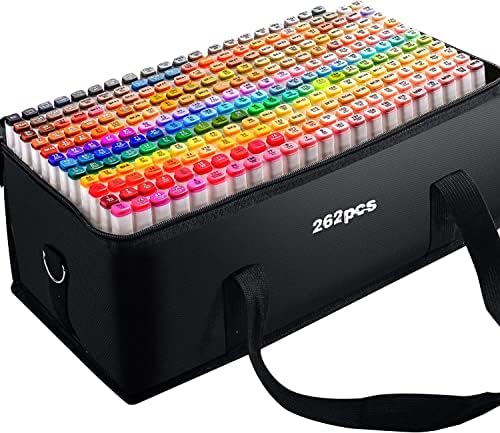 SYGA 262 Graphic Marker Set, Dual Tips Blender Art Markers for Drawing ...