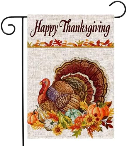 Amazon.com : Akeydeco Thanksgiving Garden Flag,Happy Thanksgiving Flags ...