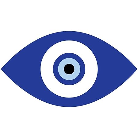 Amazon.com: My Wonderful Walls - Blue Evil Eye Wall Sticker Decal (X ...