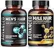 Amazon.com: Hair Growth Vitamins For Men - Anti Hair Loss Pills. Regrow ...