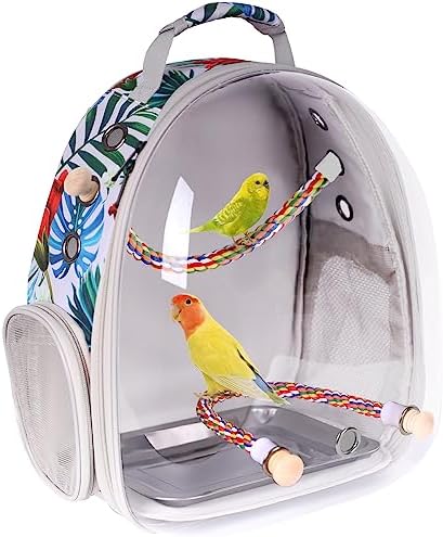 Amazon.com : Bird Carrier Cage, Bird Travel Backpack with Stainless ...