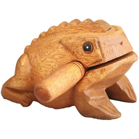 Mini Wooden Croaking Frog Güiro - Fair Trade Percussion Instrument ...