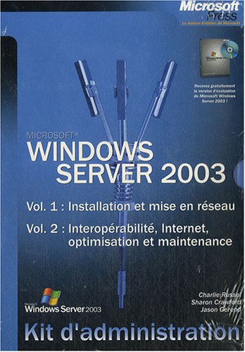 Amazon.com: Coffret Windows Server 2003, Kit d'administration : 2 ...