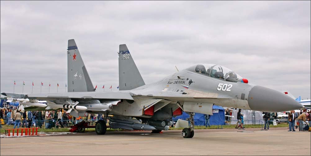Amazon.com: Innerwallz Airplane Fighter Airplane Sukhoi Su-30 MK Wall ...