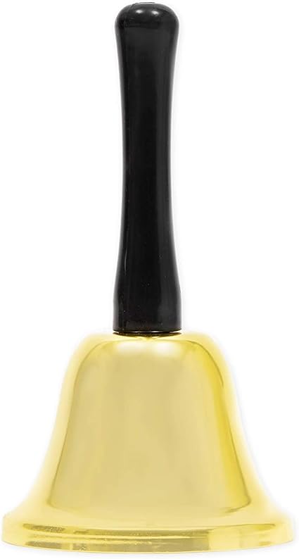 Amazon.com: Bright Creations Hand Bell, 3x5 inches Gold Steel Call Bell ...