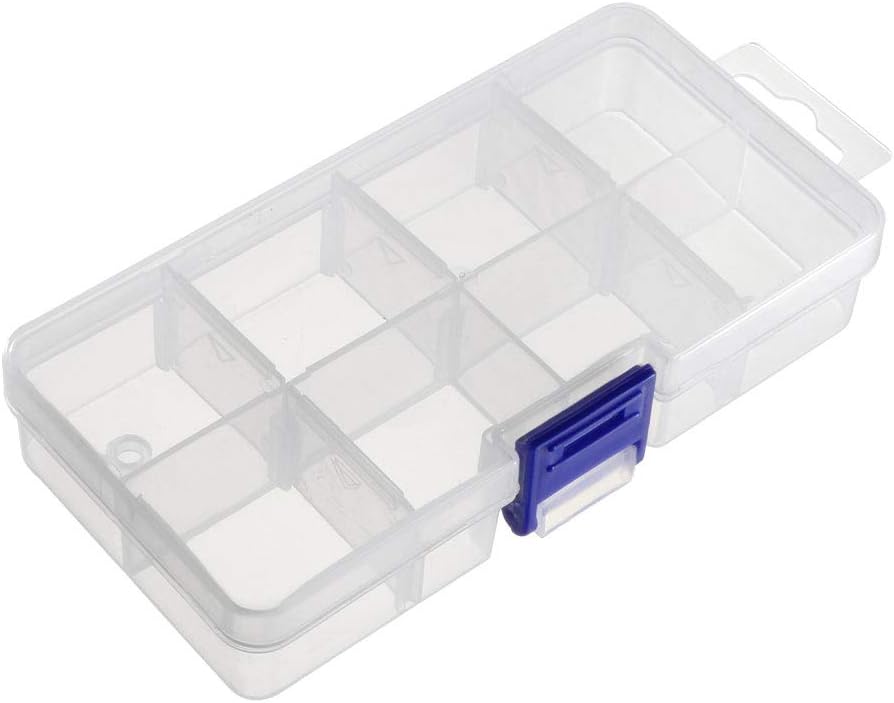 uxcell Component Storage Box - PP Adjustable 8 Grids Electronic ...
