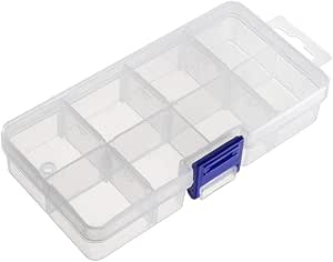 uxcell Component Storage Box - PP Adjustable 8 Grids Electronic ...