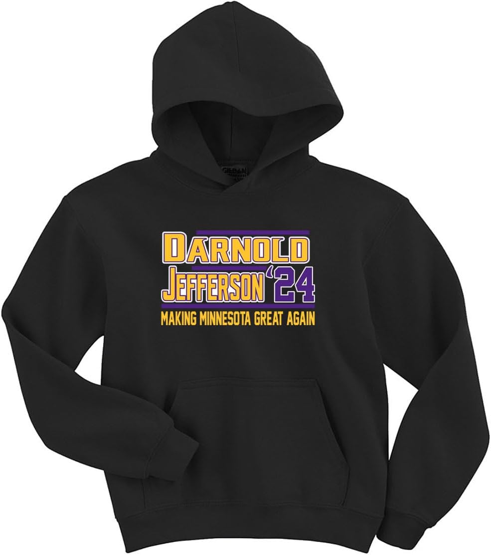 Amazon.com: Sam Darnold Justin Jefferson Minnesota 24 Hooded Sweatshirt ...