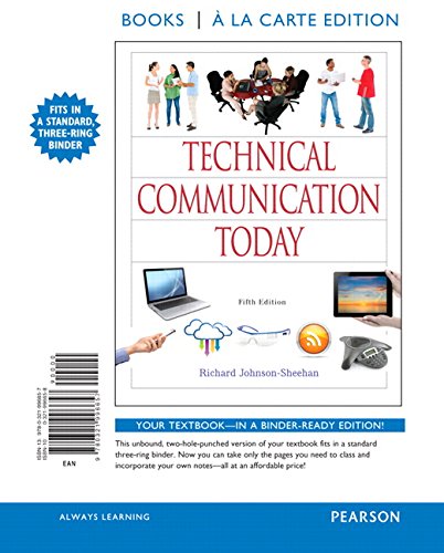 Technical Communication Today, Books a la Carte Edition (5th Edition ...