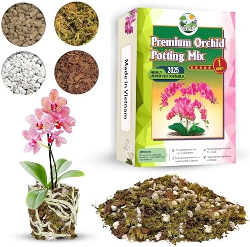 Amazon.com : [Upgraded] DUSPRO Orchid Potting Mix for Repotting with ...