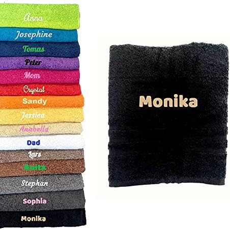 Personalized Bath Towel with Name Beautifully Embroidered Name Custom ...
