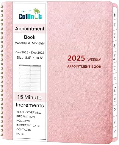 Amazon.com : Appointment Book 2025 - Appointment Planner with Weekly ...