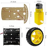 Amazon.com: The perseids DIY Robot Smart Car Chassis Kit with Speed ...