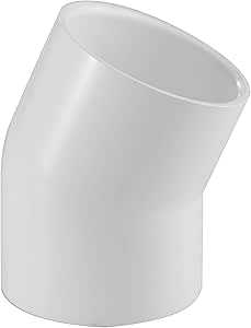 Amazon.com: Lesso America 416 Series PVC Pipe Fitting - 22.5°Elbow ...