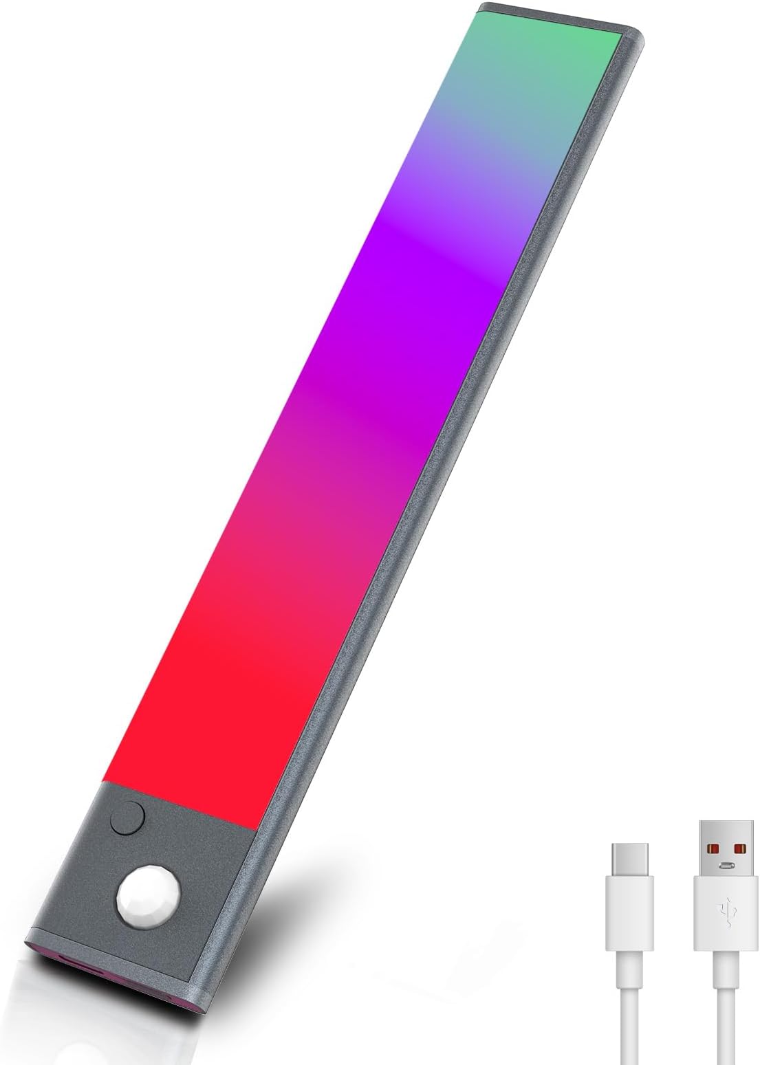 REYLAX 23CM Under Cabinet Lights RGB Wireless LED Light Bar Colourful ...