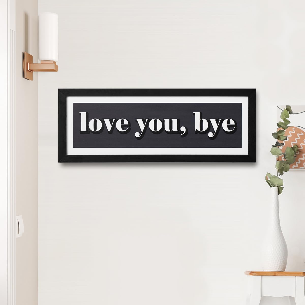 Amazon.com: Mokof Wood Love You Bye Sign for Boho Farmhouse Home Living ...