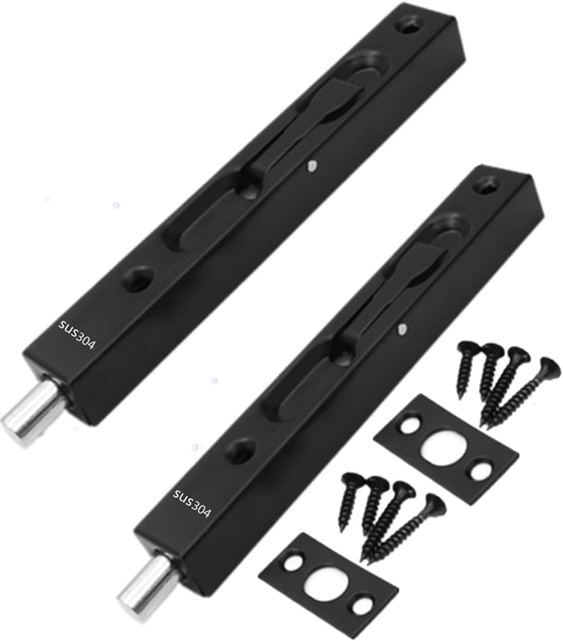 Amazon.com: szhdxsy (2-Pack) Hidden Latch & Bolt 304 Stainless Steel 8 ...