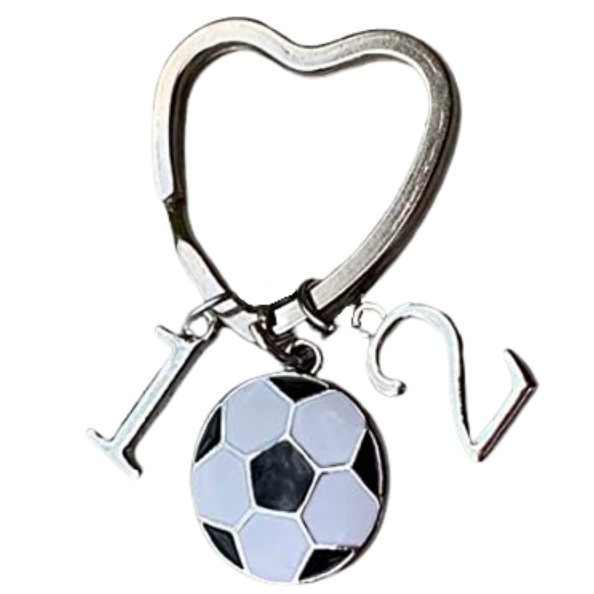Amazon.com: Personalized Soccer Keychain with Jersey Number Charm ...