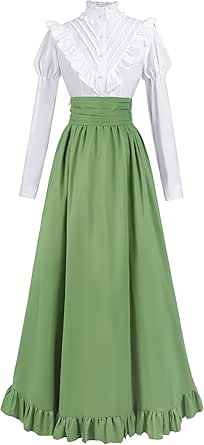 CR ROLECOS Medieval Dress Women's 2-Piece 19th Century Costume ...