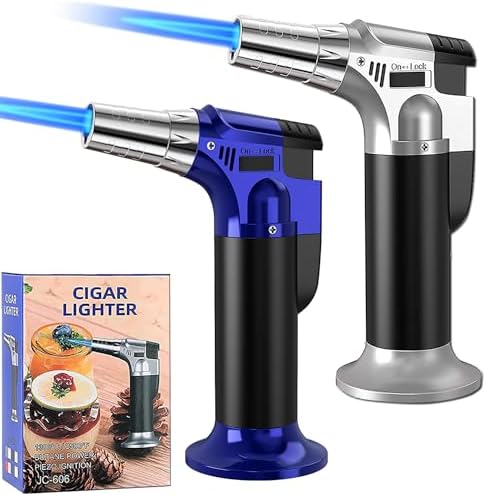 2 Stück Blowtorch Butan Fackel nachfüllbarer Küche Brenner mit ...