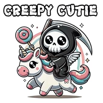 Creepy Cutie: Gothic world coloring bold and easy Horror Spooky ...