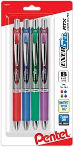 Amazon.com: Pentel EnerGel RTX Retractable Liquid Gel Pen, (1.0mm) Metal Tip, Bold Line ...