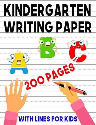 Buy Kindergarten Writing Paper With Lines For Kids: 200 Blank Writing ...