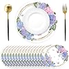 Amazon.com: Paper Placemats Disposable 50 Pack Hydrangea Placemats 13.4 ...