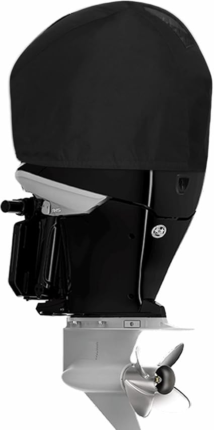 Amazon.com: TeBaisea Outboard Motor Half Cover, Heavy Duty Waterproof ...
