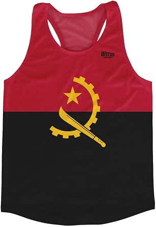 Angola Country Flag Running Tank Top Racerback Track and Cross Country ...