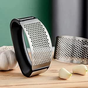 Amazon.com: Garlic Press Rocker - Stainless Steel Garlic Mincer Garlic ...