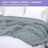 Amazon.com: Bigacogo Chunky Knit Throw Blanket for Couch, 40x40 inches ...
