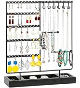 Amazon.com: X-cosrack 360° Rotating Earring Holder and Jewelry ...