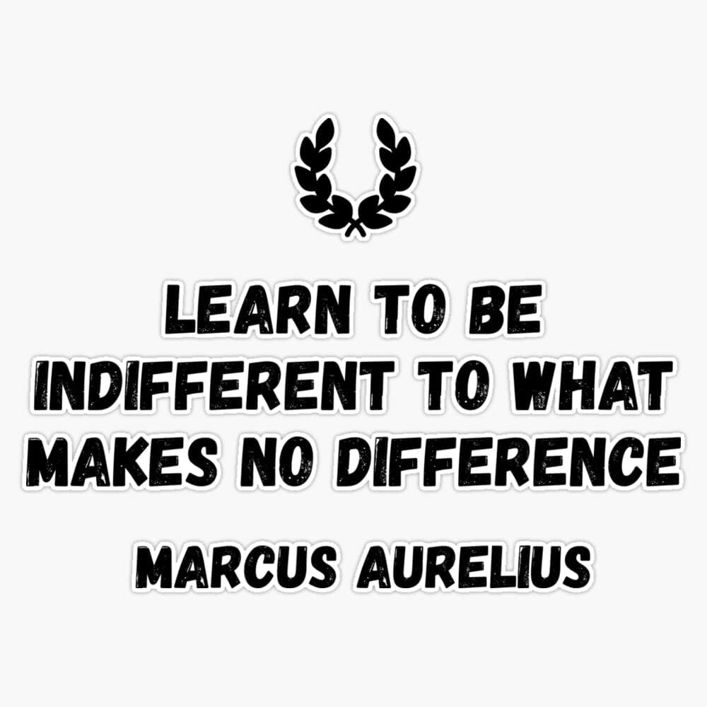 Amazon.com: Magnet Stoicism Quote Learn to Be Indifferent to What Makes ...