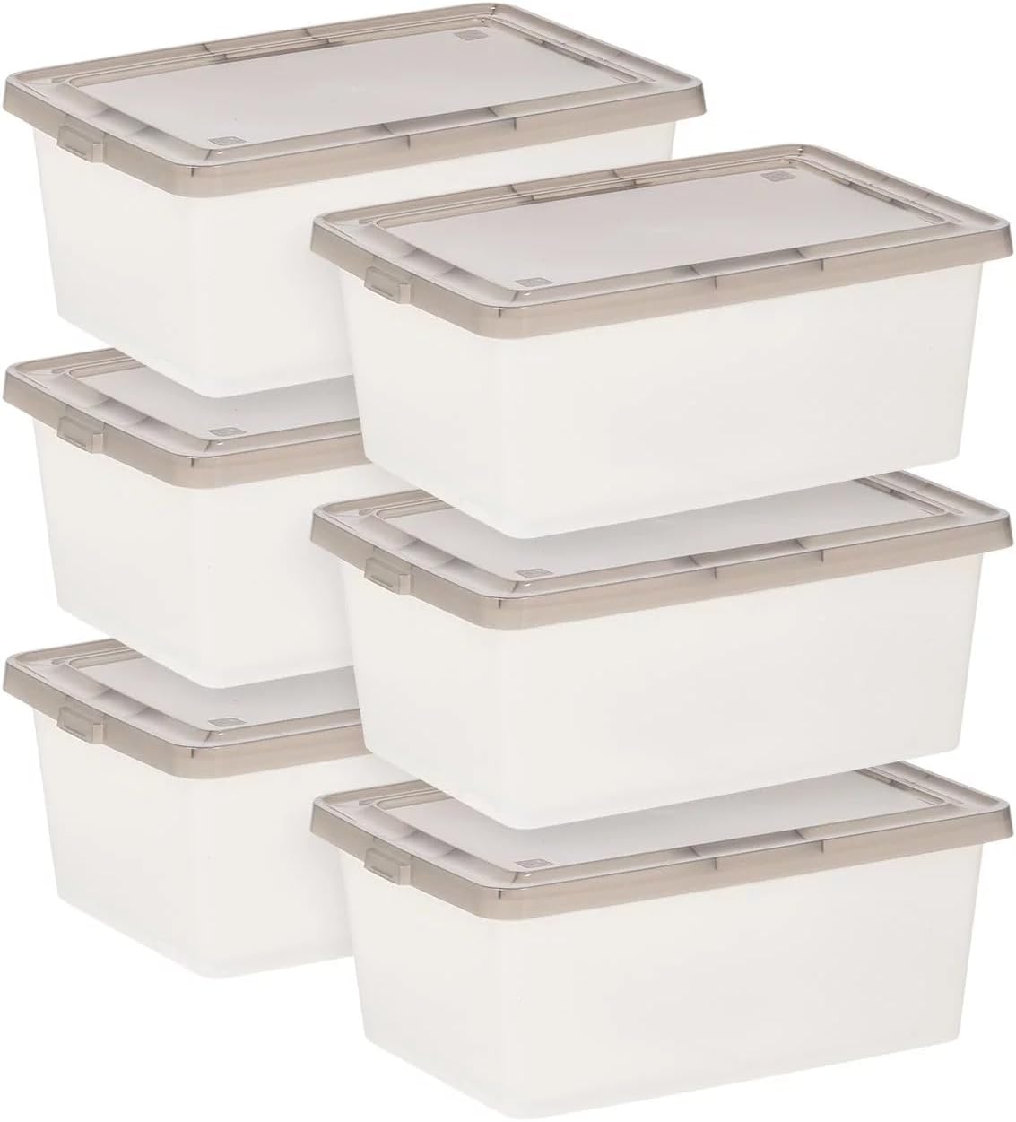 Amazon.com - K&J CHIPMUNK Storage Bins 14.5 Qt. Stackable Box, Plastic ...