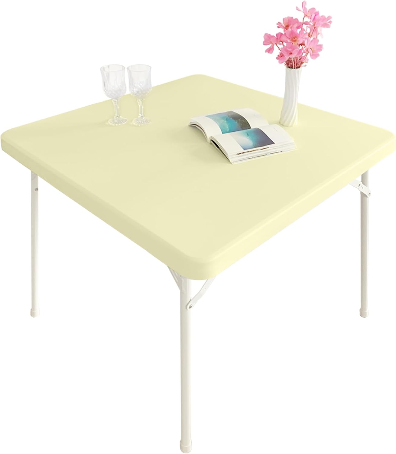 Amazon.com: Monibana Cocktail Fitted Spandex Stretch Square Table ...