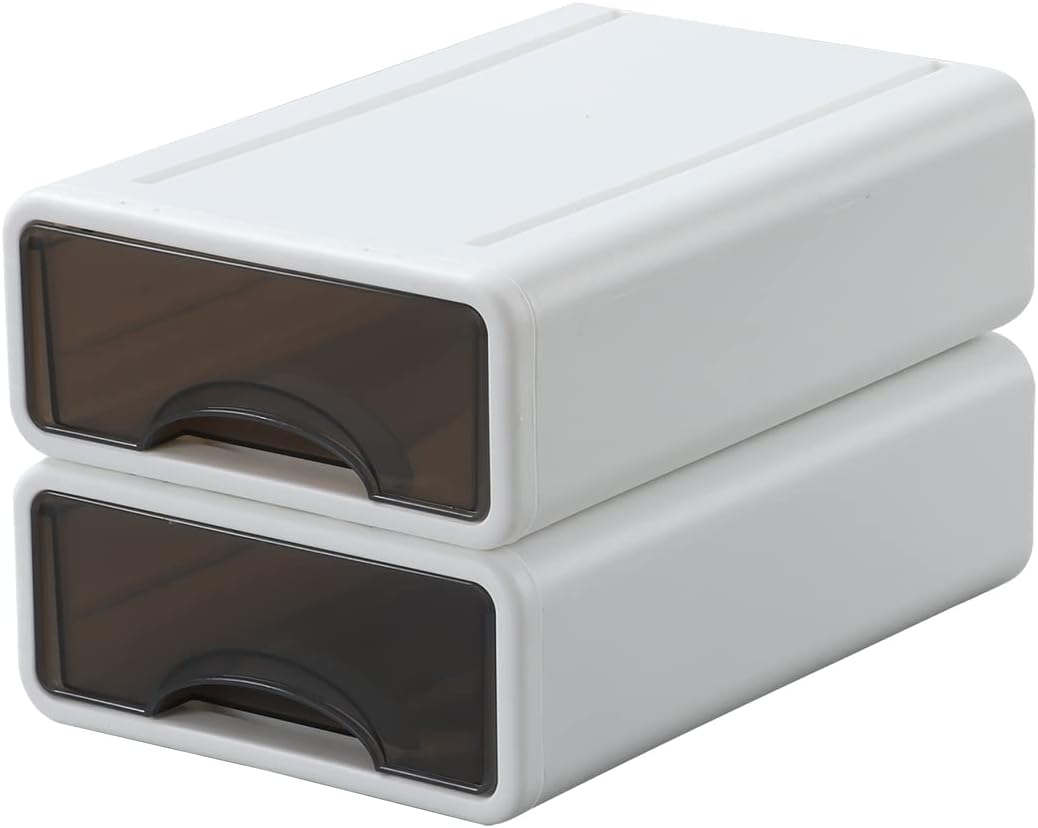 Amazon.com: RETON 6 PCS Stackable Storage with Drawers, Large Capacity ...