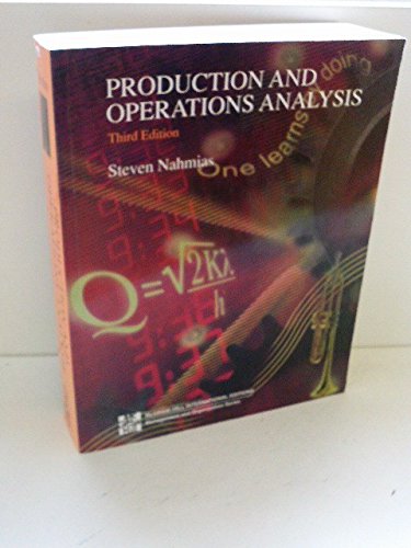 Buy Production and Operations Analysis (McGraw-Hill International ...