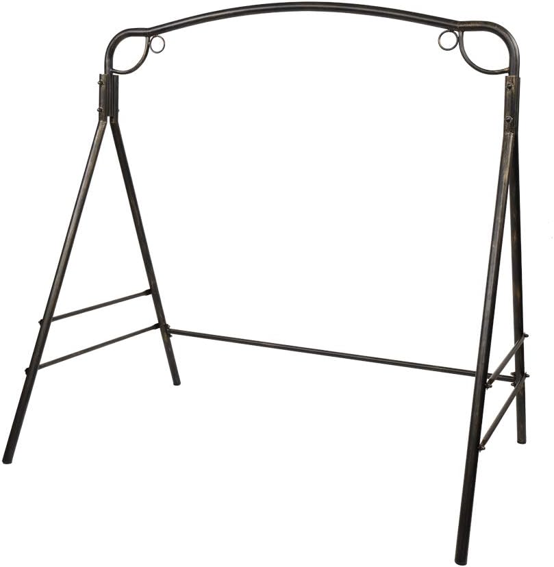 Amazon.com: Tangkula Metal Swing Frame, Porch Swing Stand with Extra ...