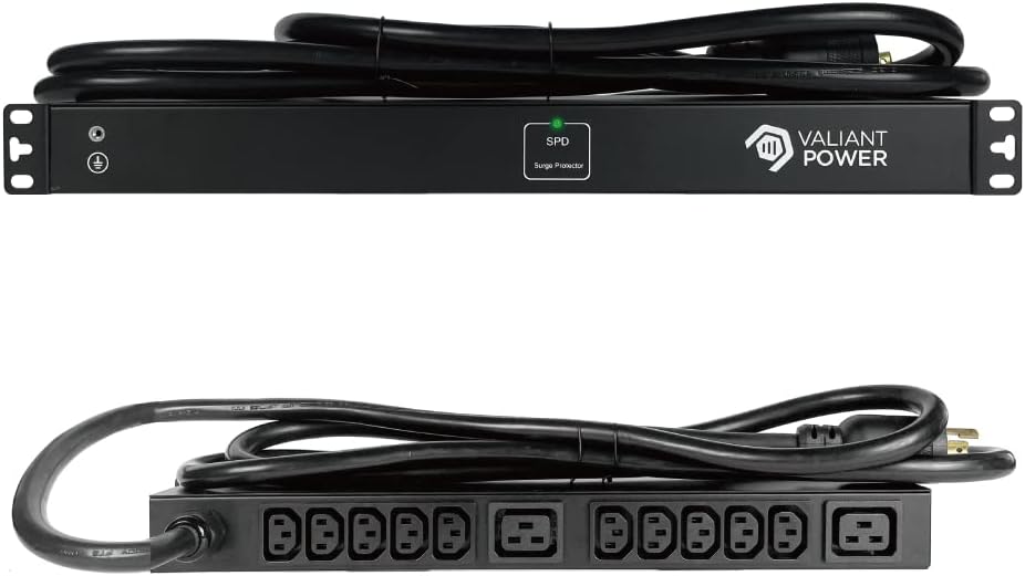 Valiant Power Rack Mount Power Strip - 240V 30A Single Phase PDU with ...