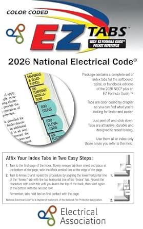 EZ Tabs for 2026 NEC® Code Books: ELECTRICAL ASSOCIATION: 9798986422114 ...