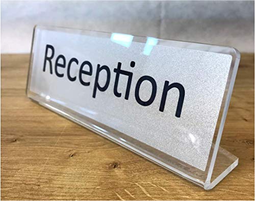 Reception Sign Board,Acrylic Stand -Table Style for Bank Office ...