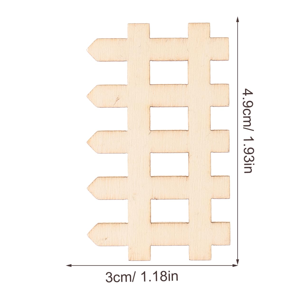 Snapklik.com : 100 Pcs Door Decorate Edge Mini Miniature Picket Fence ...