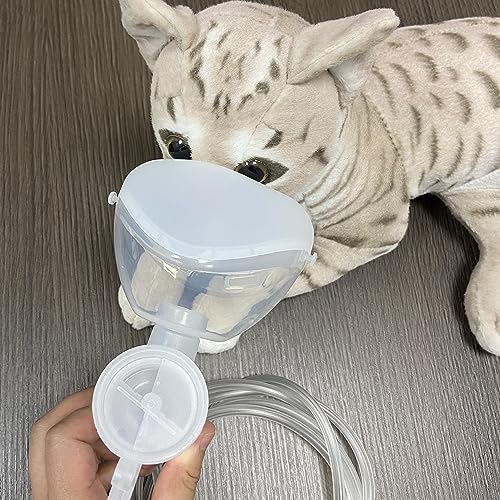 Pet Nebulizer Cup and Inhaler Mask for Cats and Small Dogs, Oxygen Mask ...