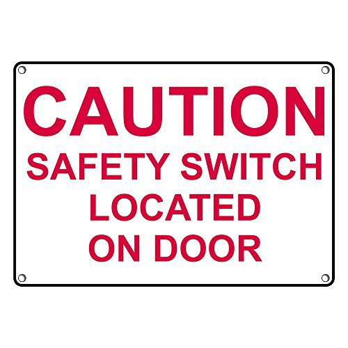Amazon.com: Weatherproof Plastic Caution Safety Switch Located On Door ...