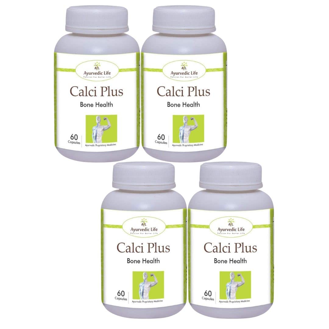 Buy Ayurvedic Life Calci Plus (60 Capsules Pack 4) Online at Low Prices ...
