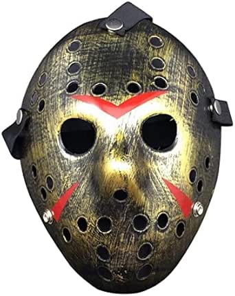 Amazon.com: Cosplay Life Golden Jason Mask Halloween Cosplay Costume ...