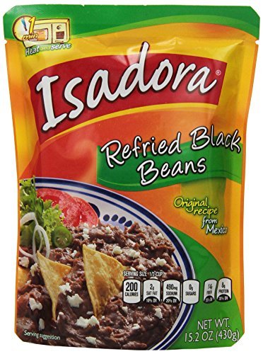 Amazon.com: Isadora Black Refried Beans, 15.2-Ounce (Pack of 8) by ...