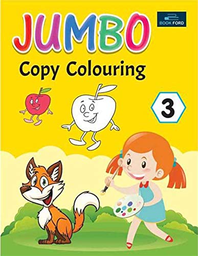 Book Ford Publications Jumbo Copy Colouring Book 3 - English: Amazon.co ...