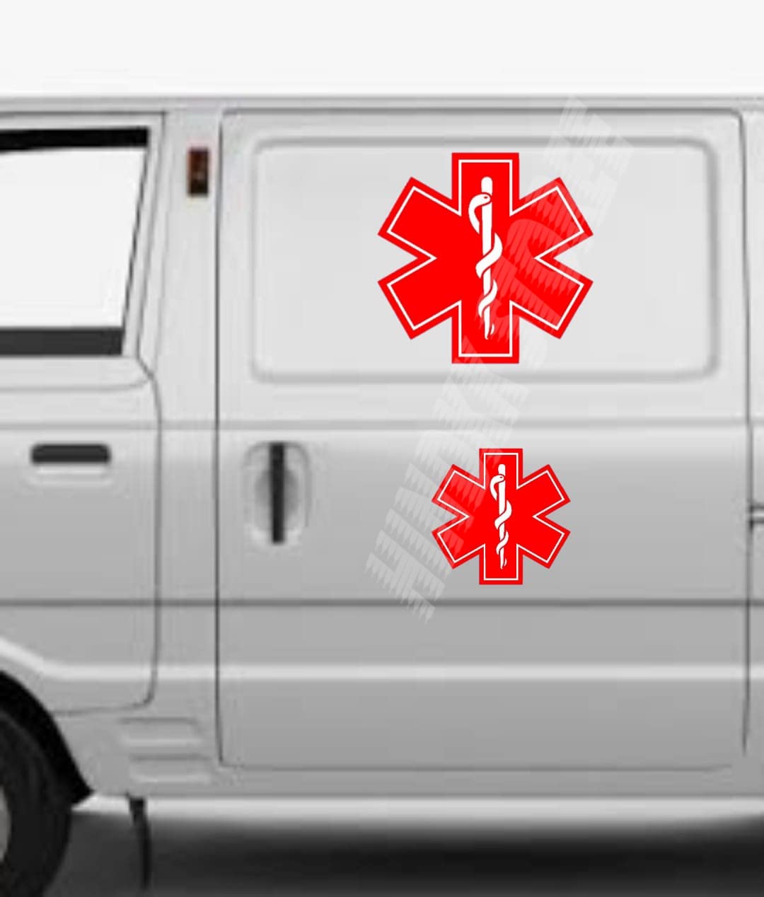 Buy Hospital Sticker Pack of 4 ( 8×8 & 5×5 Inch) | Emergency Ambulance ...